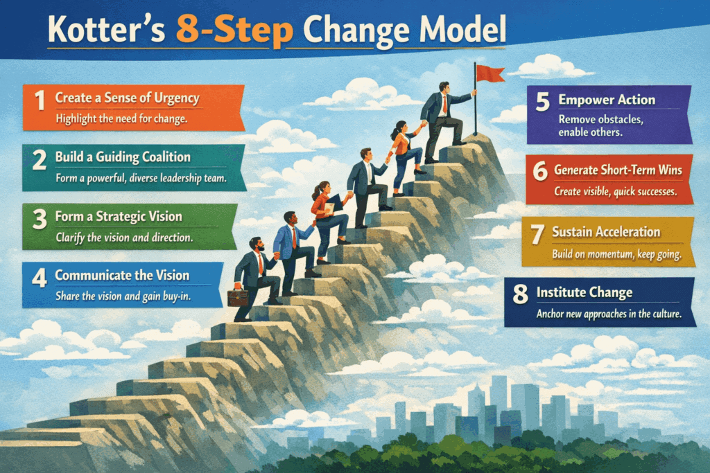 What is the Kotter 8-Step Model and How Does it Work?